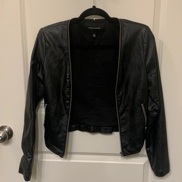 Jealous Tomato | Jackets & Coats | Jealous Tomato Leather Jacket | Poshmark